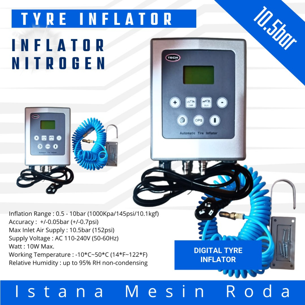 Jual Inflator Nitrogen isi angin merk tech | Shopee Indonesia