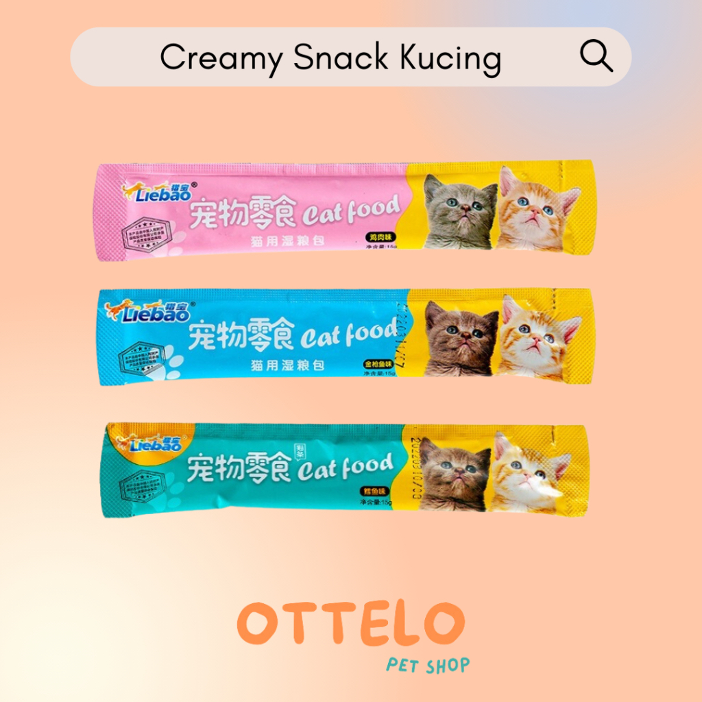 Jual Snack Kucing Murah Liebao / Creamy Snack Kucing 15 gram / Wet Food ...