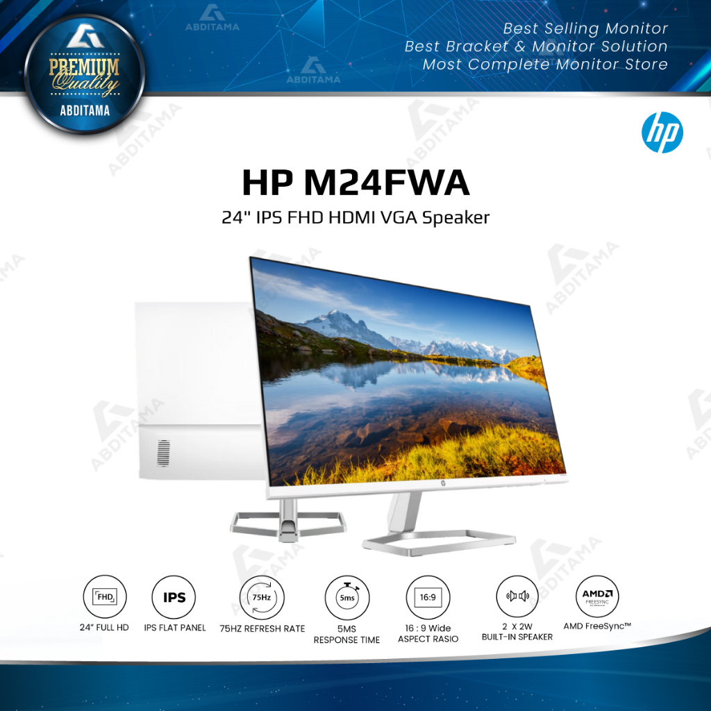 Jual Monitor LED HP M24FWA 24" IPS FHD HDMI VGA Speaker | Shopee Indonesia