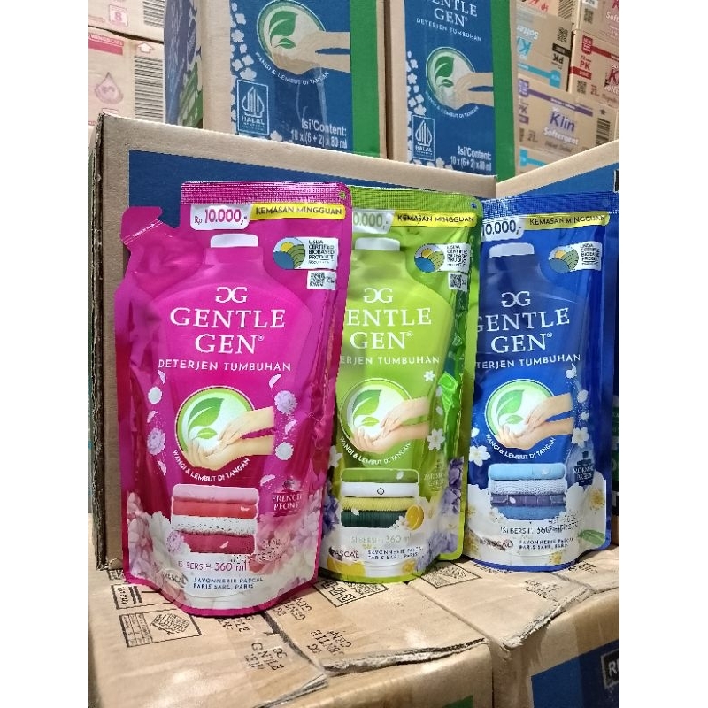 Jual Deterjen Gentle Gen pouch 360ml | Shopee Indonesia