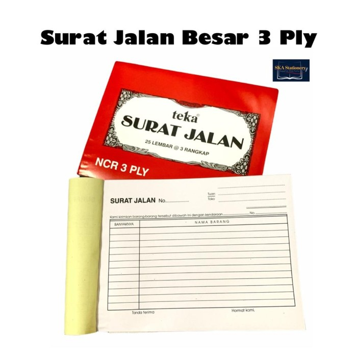 Jual SURAT JALAN 333 NCR 3PLAY | Shopee Indonesia