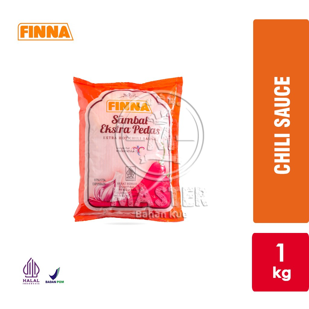 Jual Sambal Extra Pedas FINNA Hot Chili Sauce [Bantal 1kg] | Shopee ...