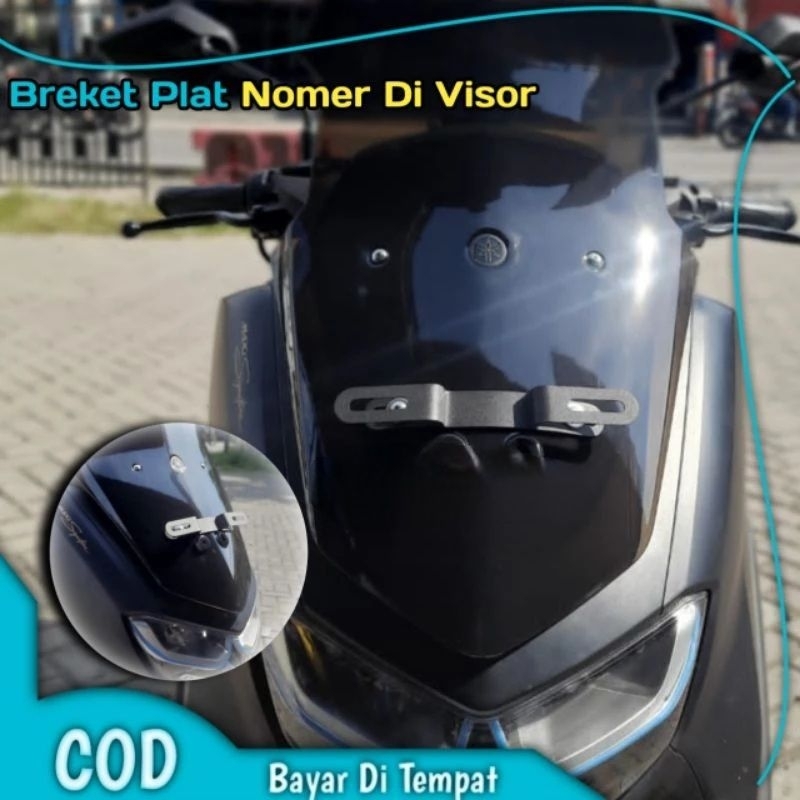 Jual BREKET PLAT NO DEPAN NMAX OLD NEW, XMAX BAHAN PLAT BESI TEBAL ANTI ...
