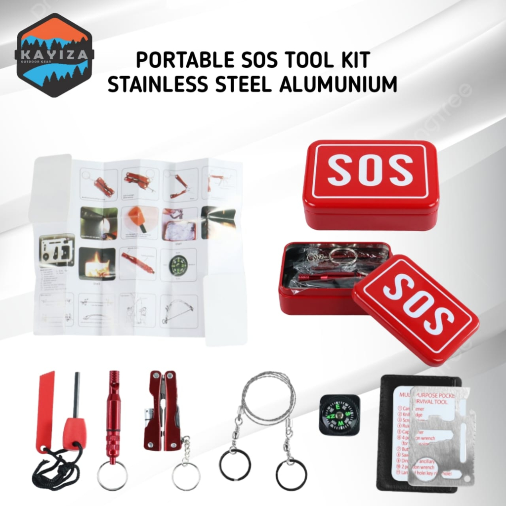 Jual Portable sos tool kit earthquake emergency outdoor survival - alar ...