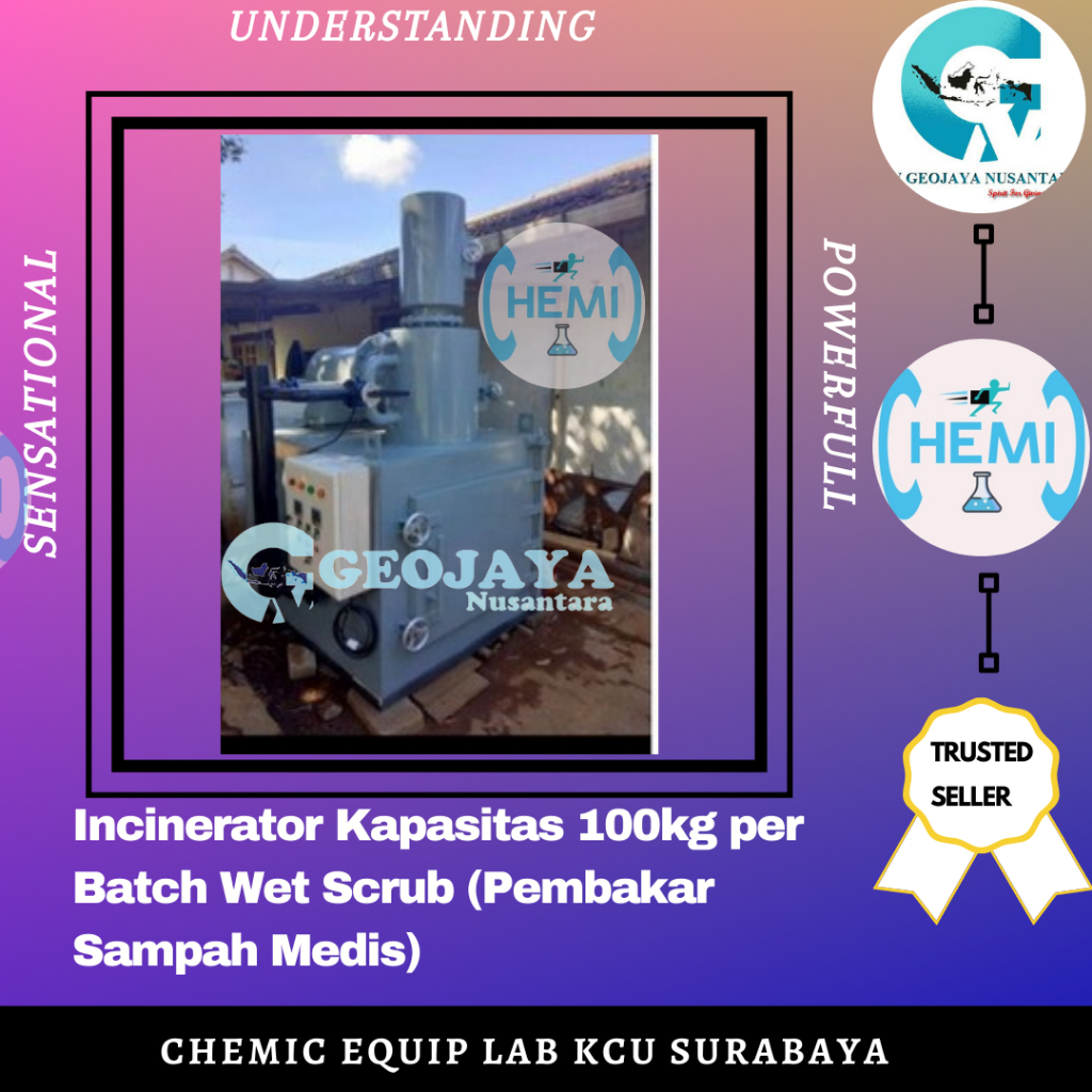 Jual Incinerator Kapasitas 100kg per Batch Wet Scrub (Pembakar Sampah ...
