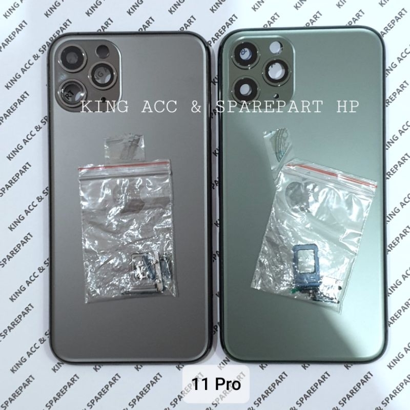 Jual BACK CASING KESING HOUSING FULLSET IP 11 PRO | Shopee Indonesia