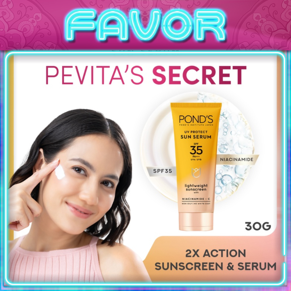 Jual POND'S UV Protect Sun Serum SPF35 PA+++ UVA UVB Lightweight ...