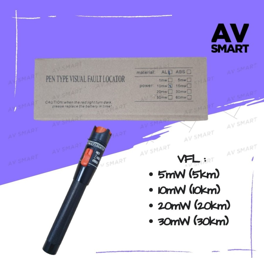 Jual VFL VISUAL FAULT LOCATOR FIBER OPTIC LASER - 30MW 30KM | Shopee ...