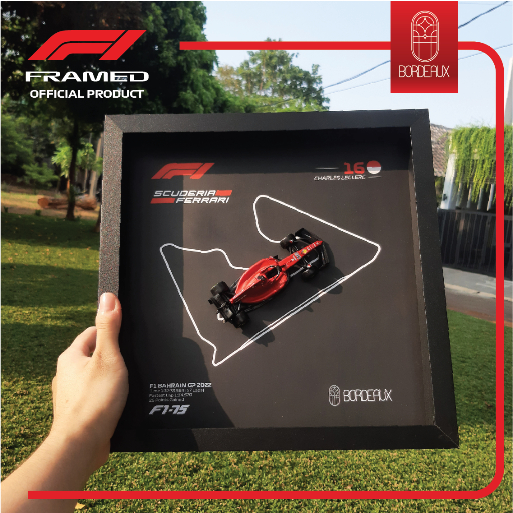 Jual F1 FRAMED - FERRARI 2022 MOBIL BALAP CHARLES LECLERC FORMULA 1 ...