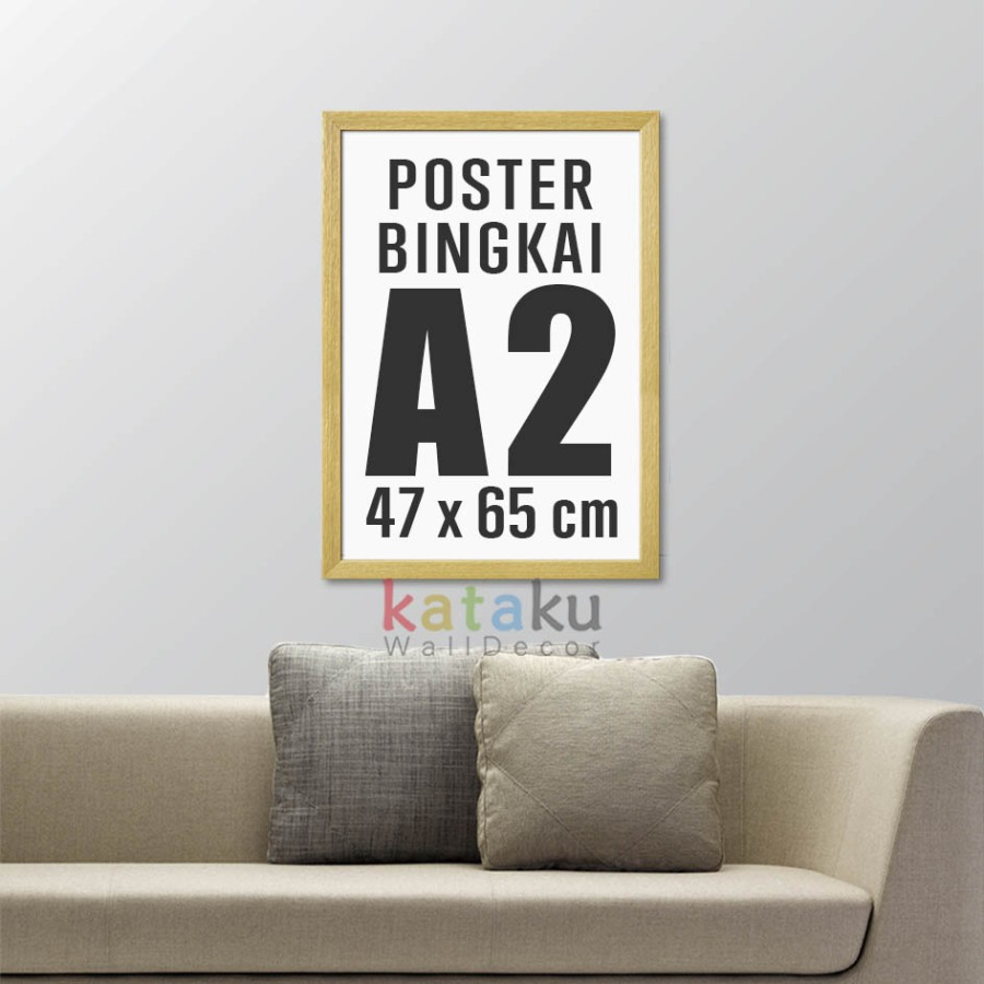 Jual Poster Bingkai Ukuran A2 | Shopee Indonesia