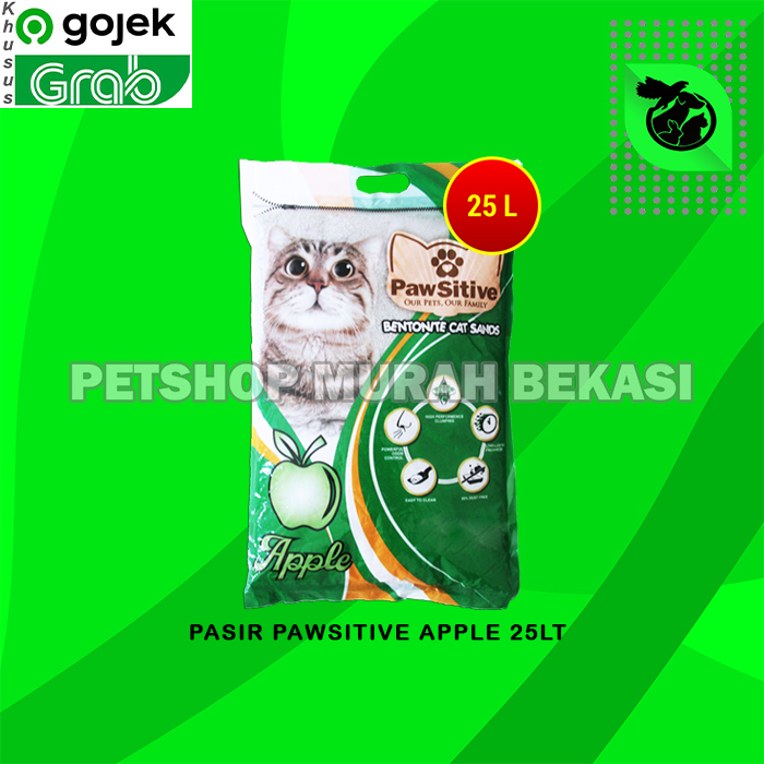 Jual Pasir Kucing Pawsitive Gumpal Wangi Catsand 25 Liter CatLiter ...