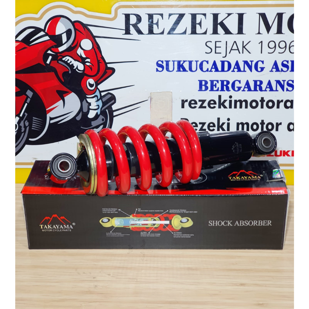 Jual SOK SHOCKBREAKER SUZUKI SATRIA 2T 2 TAK HIU LUMBA ukuran 250 mm ...
