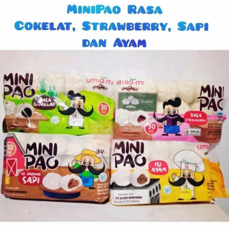 Jual Camilan Frozen Mini Pao Umiami Aneka Rasa ( Coklat, Strawberry ...