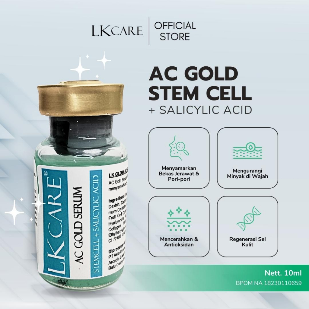 Jual LKCare Serum AC Gold Stem Cell BPOM produk ideal untuk orang yang ...