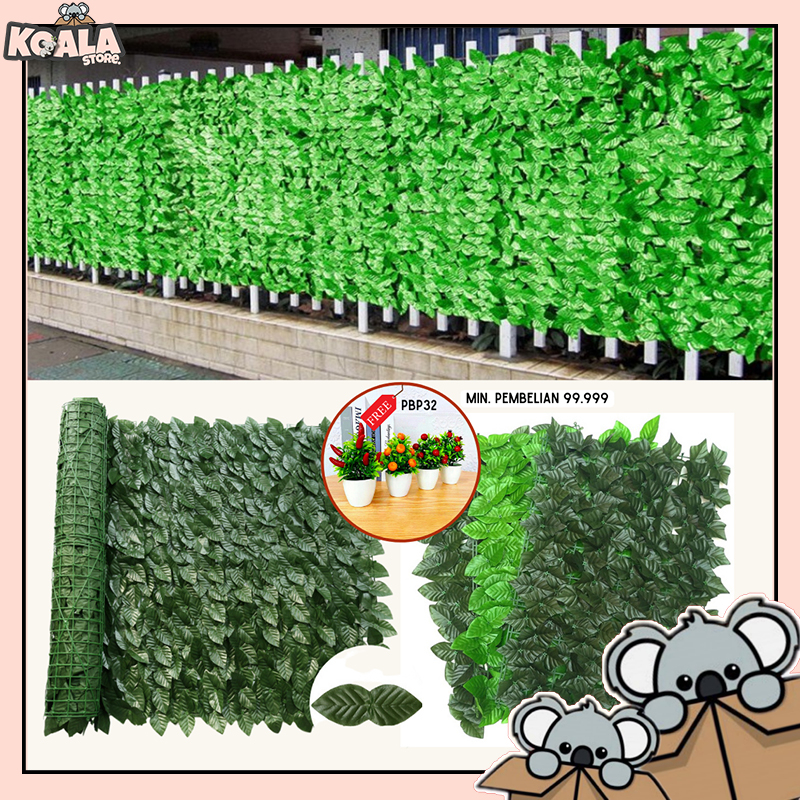 Jual Pagar Daun Rambat Dinding Plastik Rumput Sintetis Hias Gantung ...