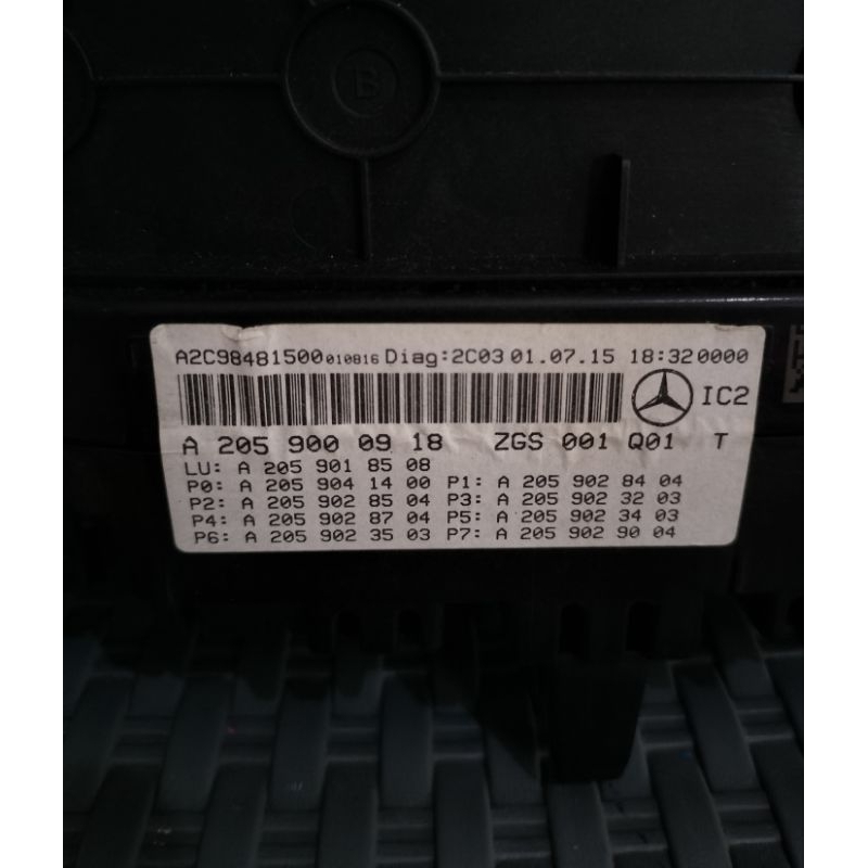 Jual Speedometer Mercy Mercedes benz w205 c class ori copotan | Shopee ...