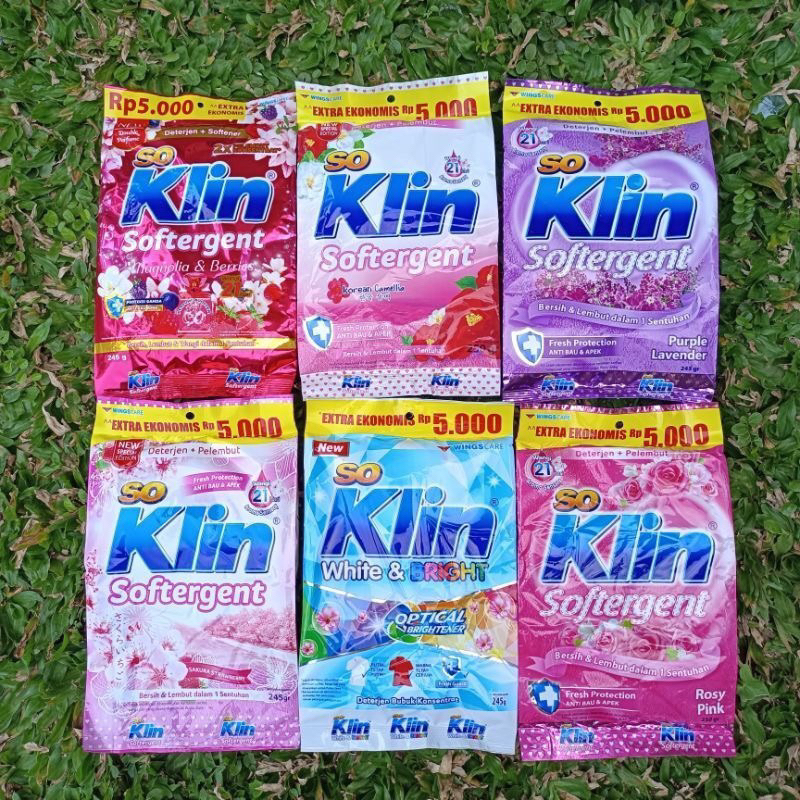Jual Softergen Soklin Kemasan 5000 an / Detergen Bubuk Soklin 215gr ...