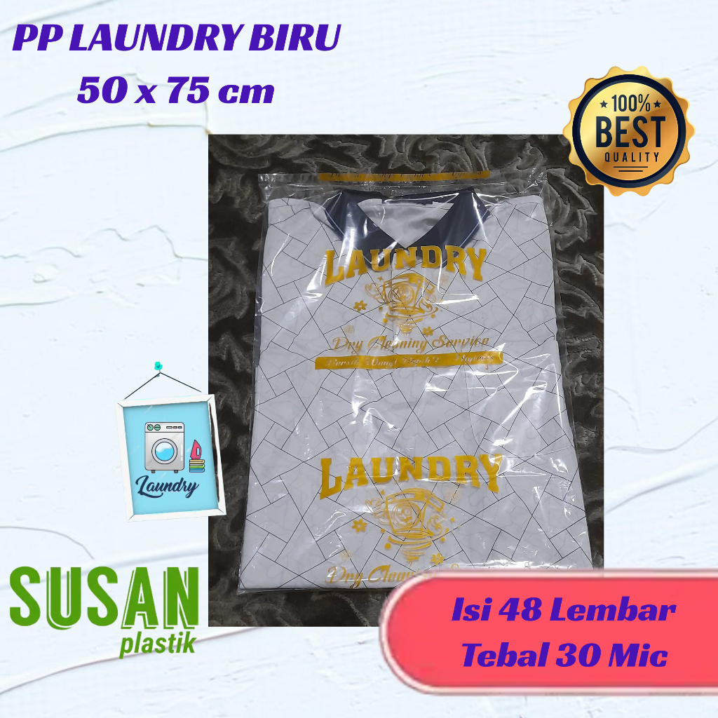 Jual PLASTIK LAUNDRY PRINTING GOLD 50X75 | Shopee Indonesia