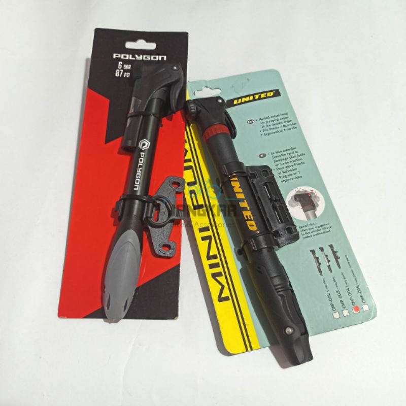 Jual POMPA SEPEDA POLYGON MINI PUMP PORTABEL TANGAN | Shopee Indonesia