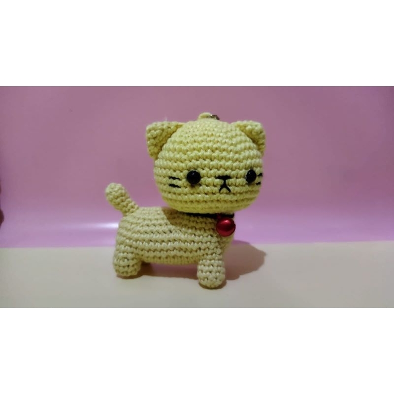 Jual Amigurumi kucing lucu || keychain boneka rajut kucing | Shopee ...