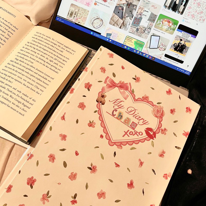 Jual F4 Buku Folio Coquette My Diary Floral Flower | Shopee Indonesia