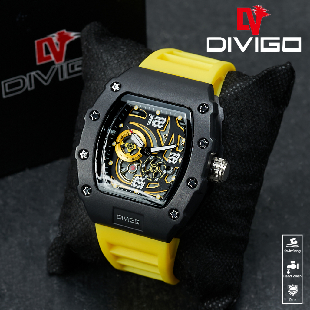 Jual Jam tangan Divigo RM DV-2304 Analog Sport Original Tahan Air Strab ...