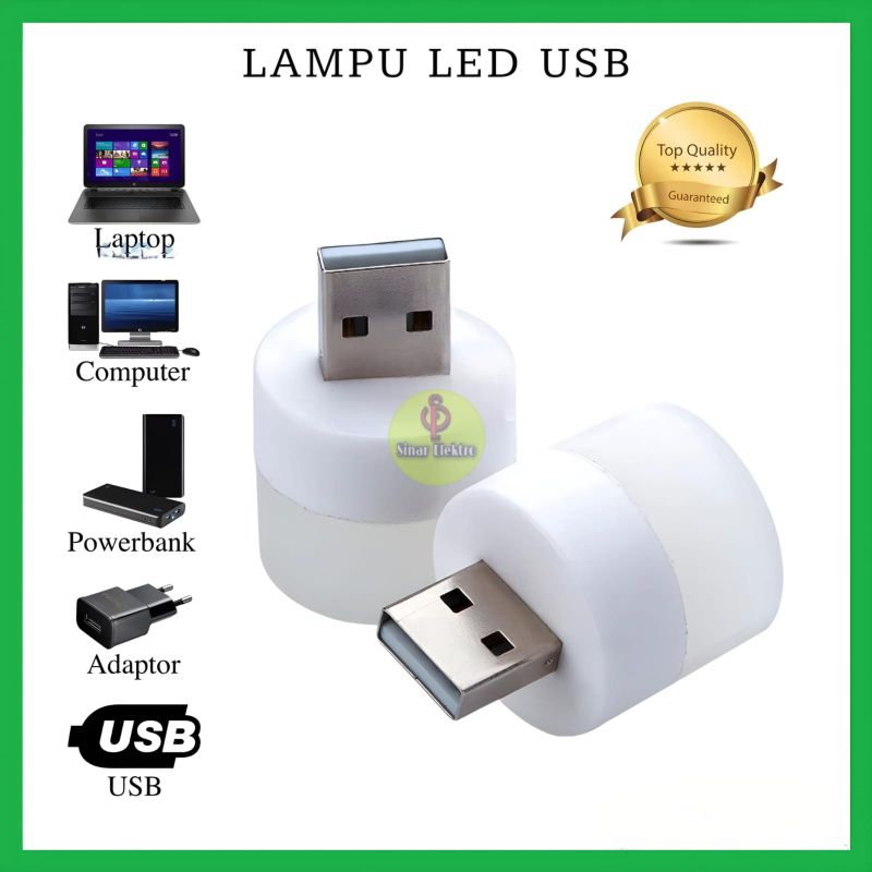 Jual LAMPU LED USB MINI NIGHT LIGHT BULAT/LAMPU BACA TIDUR PORTABLE | Shopee Indonesia