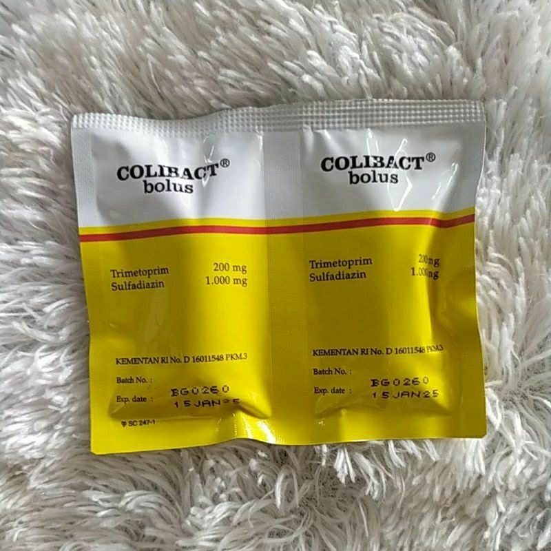 Jual colibact bolus obat infeksi salu pencernaan dan saluran pernafasan ...