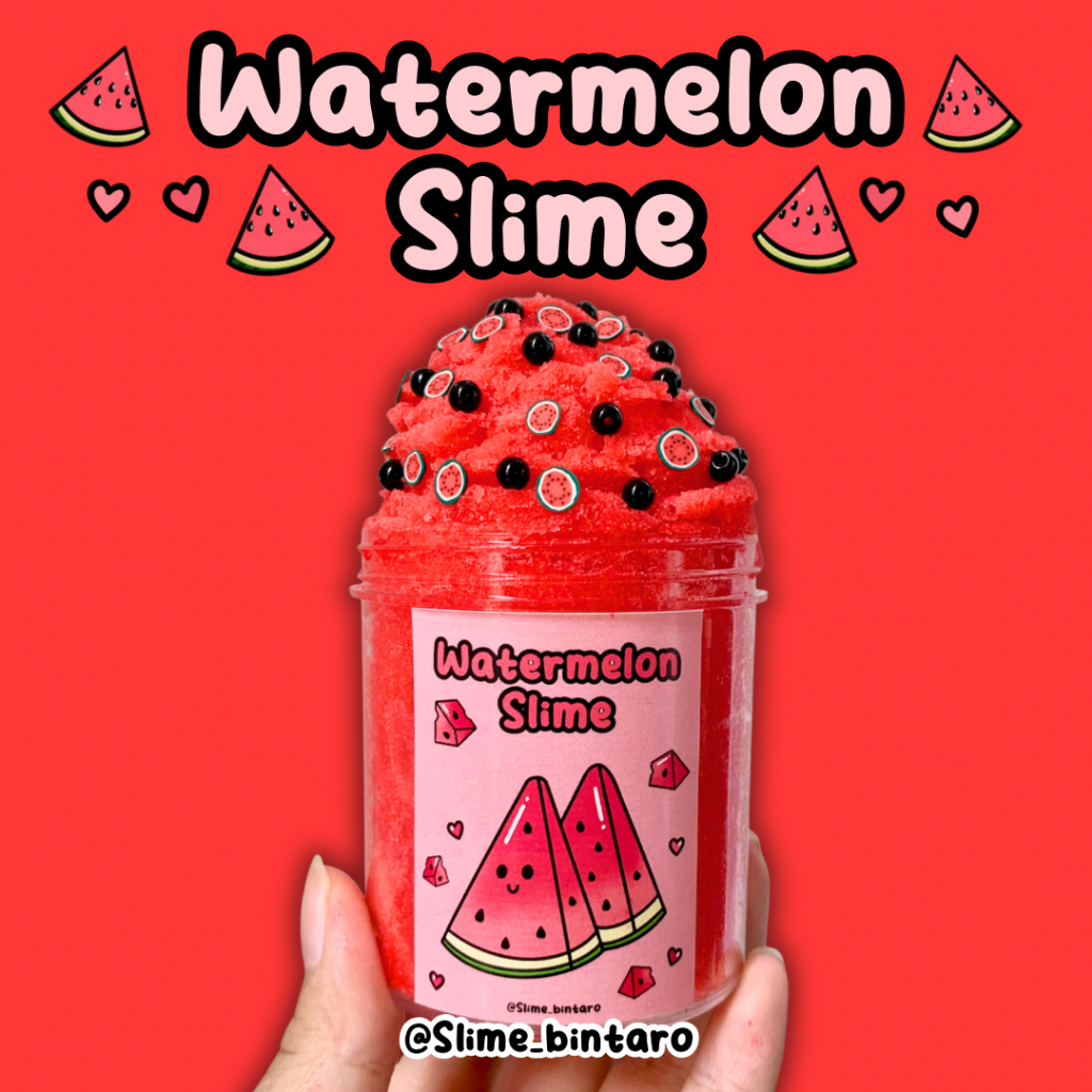 Jual CLOUD ICEE WATERMELON SLIME BY SLIME BINTARO || CLOUD SLIME ...
