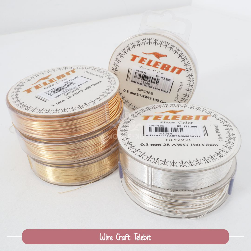 Jual Wire Craft Kawat Tembaga Telebit Wire 100 Gram Anti Karat Murah ...