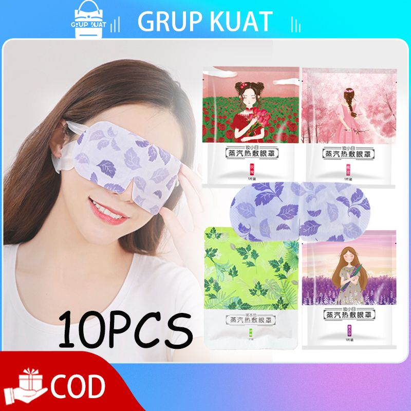 Jual 10pcs Masker Mata Steam Eye Mask Relaxing Eye Mask Masker Mata ...
