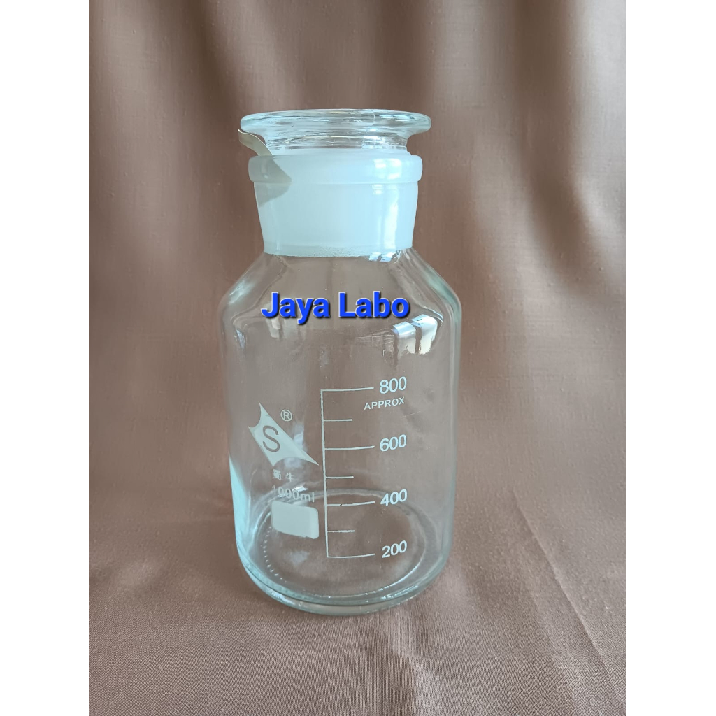 Jual RRC Reagent Bottle Vol. 1.000 ml Clear / Botol Reagen Wide Mouth ...