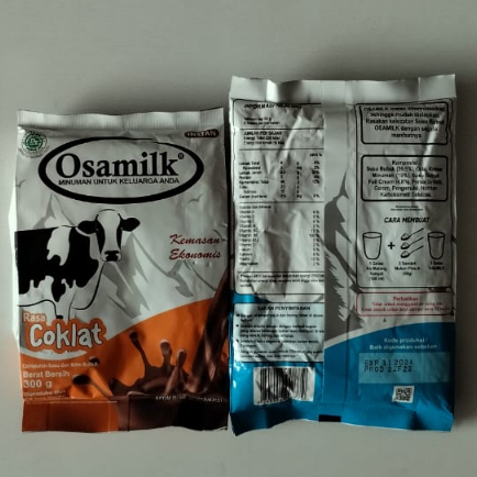 Jual Susu Sapi Bubuk Rasa Vanilla dan Cokelat Osamilk Berat 300gr ...