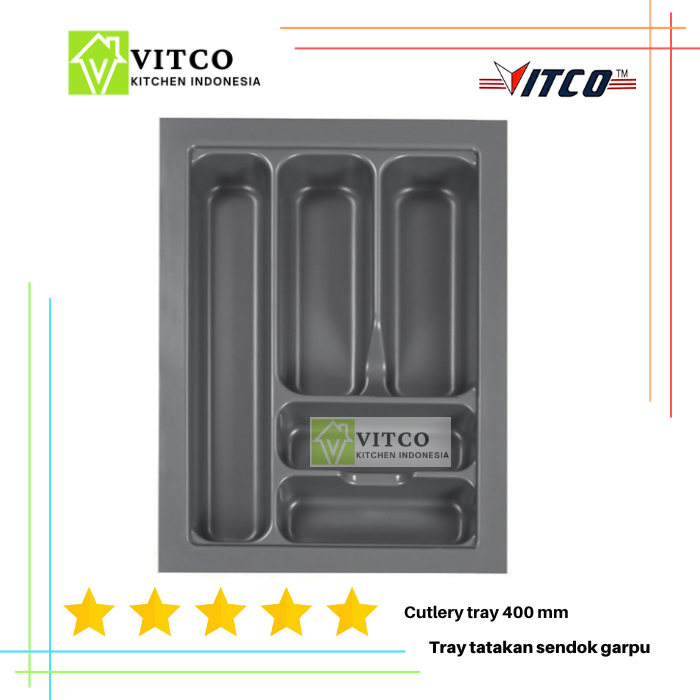 Jual Cutlery Tray Organizer 400 mm VITCO / Tatakan sendok garpu/ alat ...