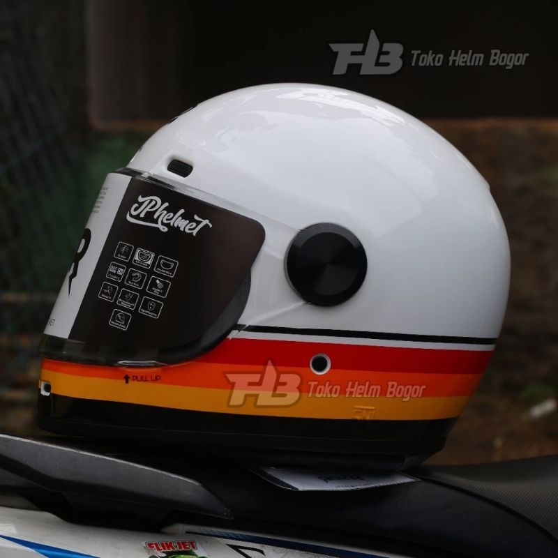 Jual JP Rokr Solid | Helm Cakil Full Face | Shopee Indonesia