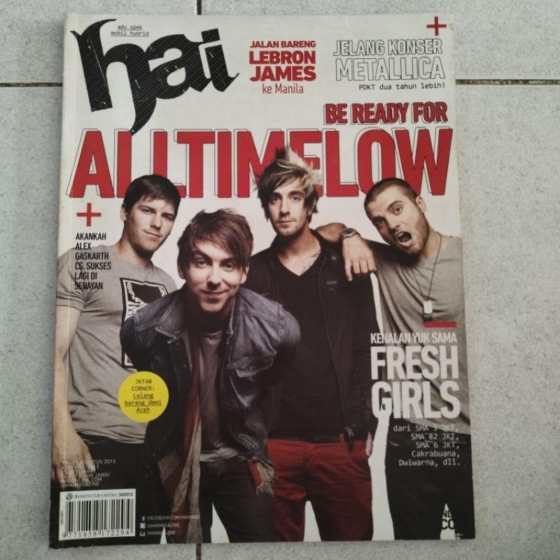 Jual majalah Hai cover All Time Low | Shopee Indonesia