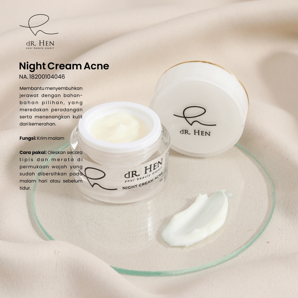 Jual dR Hen - Day Night Cream Acne / Whitening Cream Pagi Malam ...