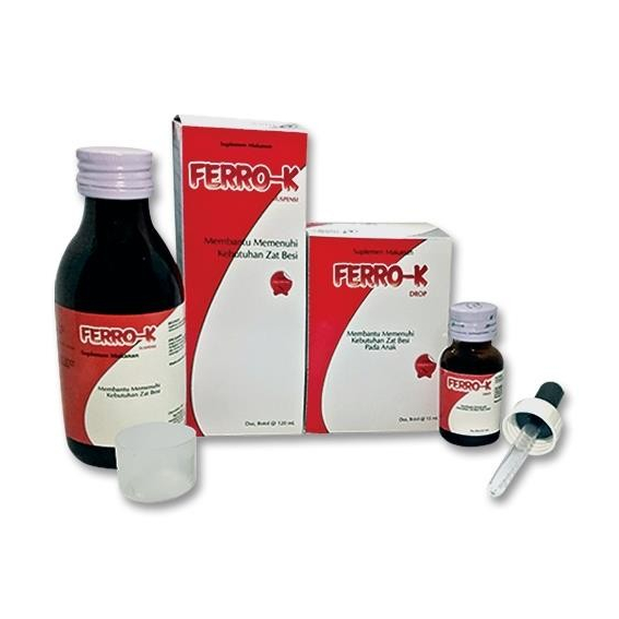 Jual Ferro-K - Ferro K Drops - Ferro K Sirup - Suplemen Vitamin Zat ...