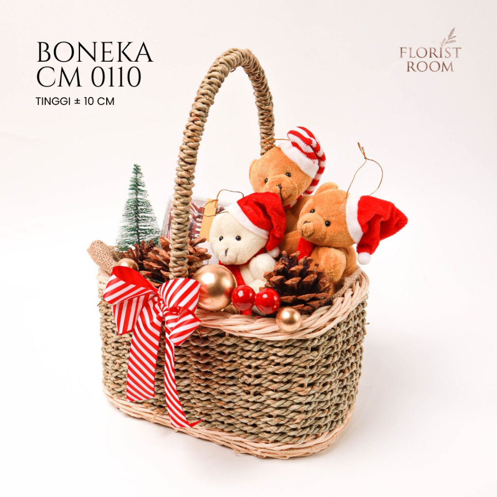 Jual Boneka Natal - Christmas Doll Kode = CM 0110 - Beruang Motif Santa ...