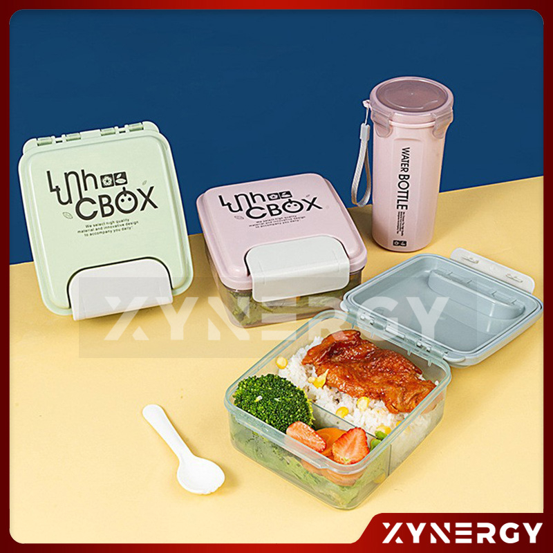 Jual KOLIN Tempat makan kotak bekal 2 Sekat 1000ml Set Botol Minum | Shopee Indonesia