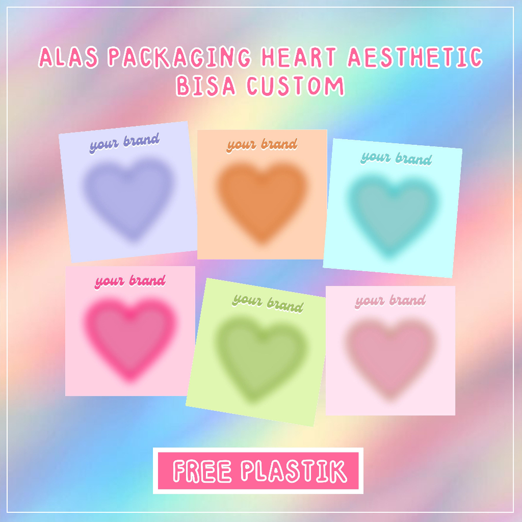 Jual ALAS PACKAGING HEART AESTHETIC VER. | ALAS PACKING BISA CUSTOM ...