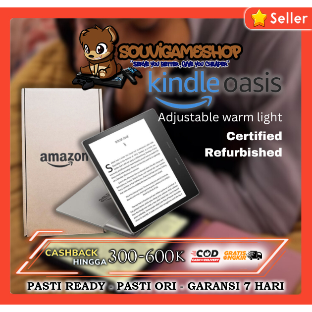 Jual NEW AMAZON KINDLE OASIS CERTIFIED 32GB GRAPHITE | Shopee Indonesia