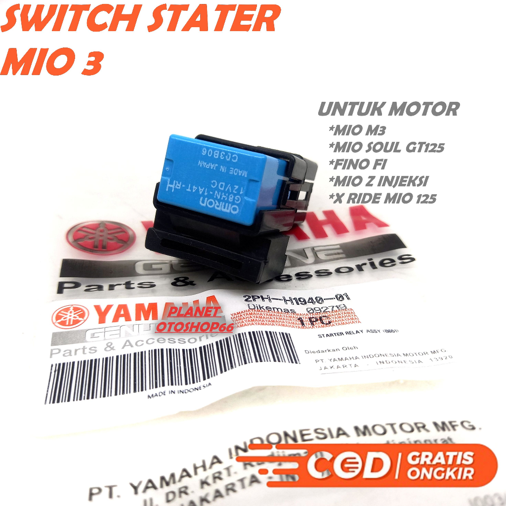 Jual SWITCH STATER MIO M3 / SOUL GT125 / FINO FI / MIO Z INJEKSI / X ...