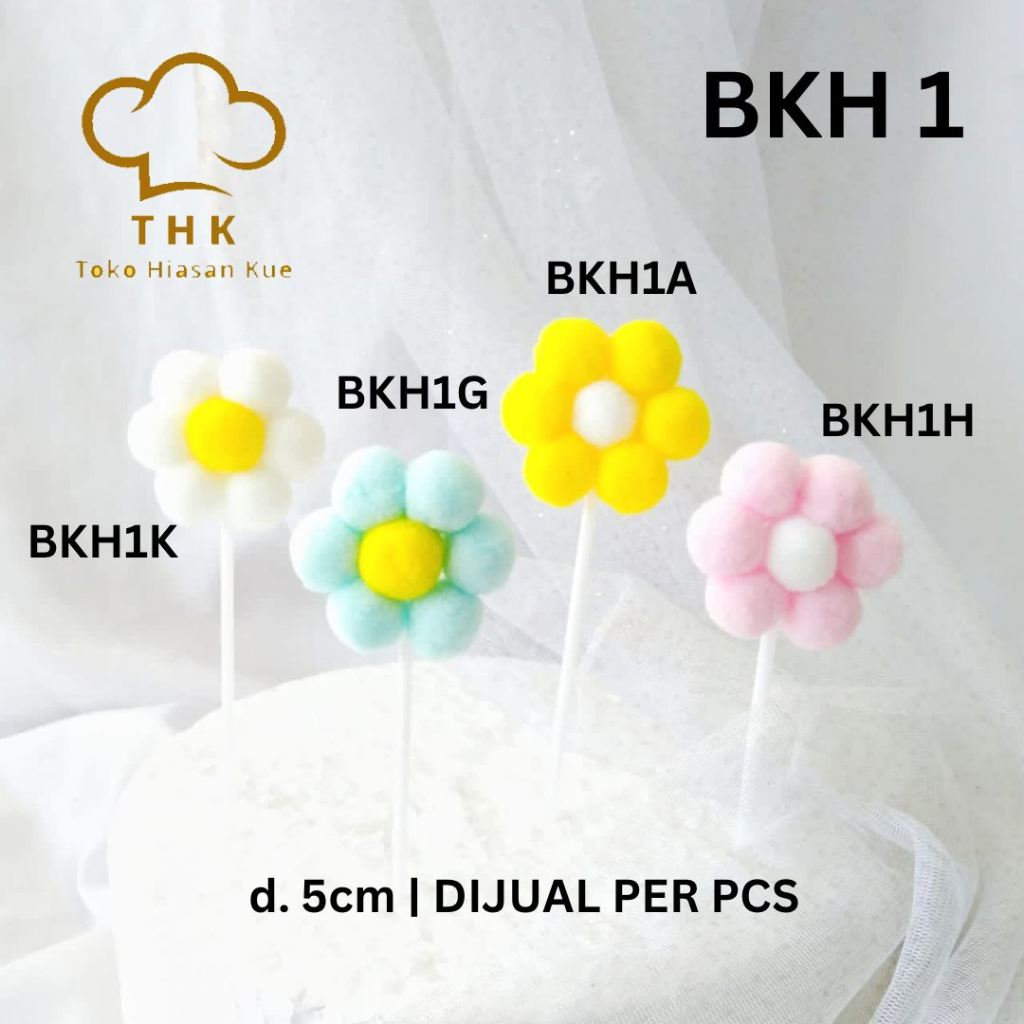Jual BKH1 - Hiasan Kue Cake Topper Bola Kapas Awan | Shopee Indonesia