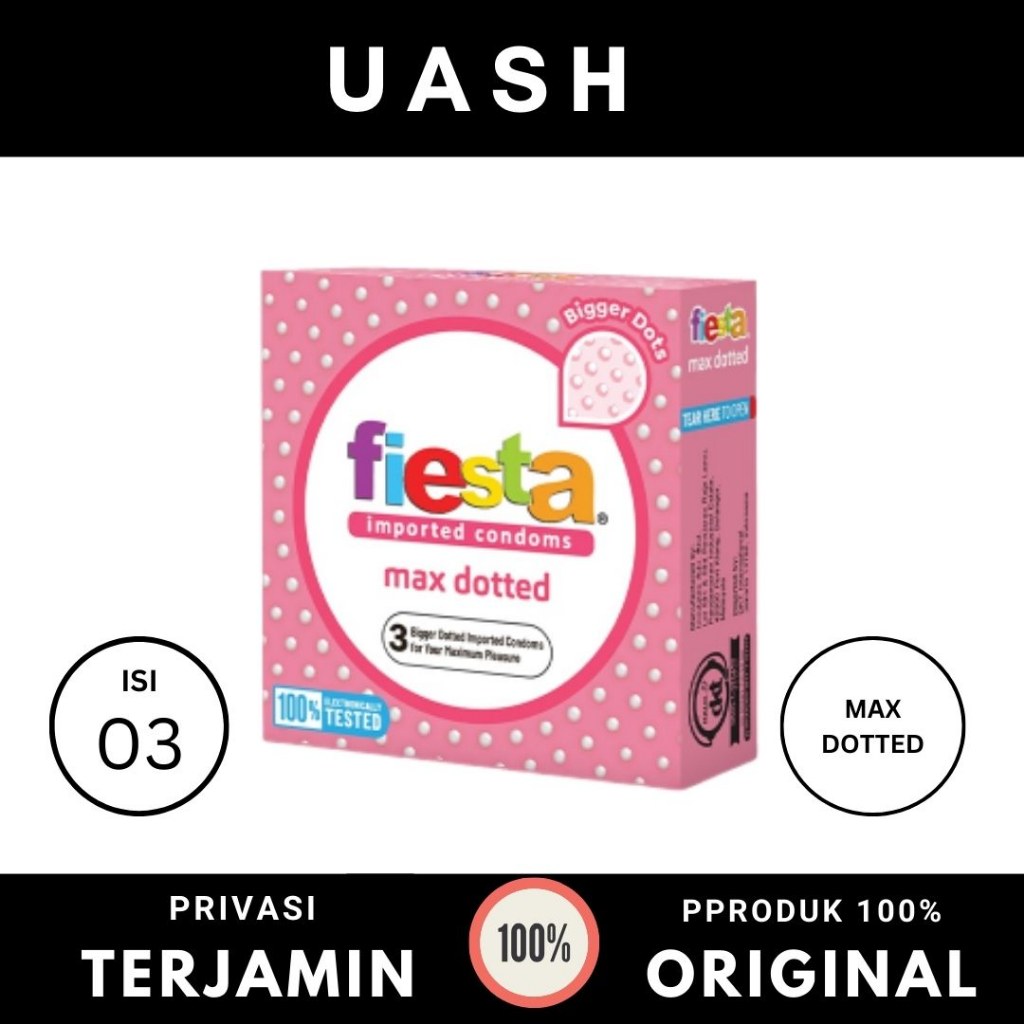Jual Kondom Fiesta Max Dotted / Tekstur Bintil (3 pcs) | Shopee Indonesia