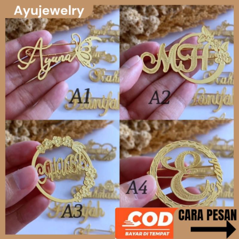 Jual Bros Nama Titanium Pin Baju Bros Custom Grafir | Shopee Indonesia