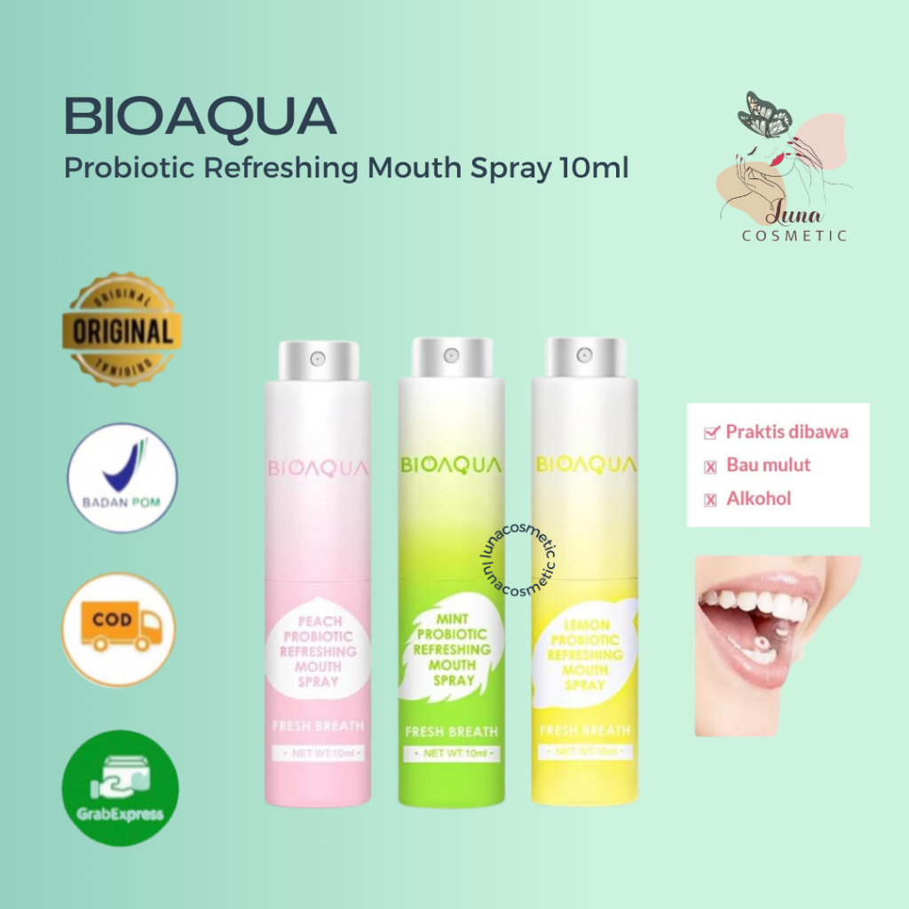 Jual BIOAQUA Probiotic Refreshing Mouth Spray 10ml | Parfum Mulut ...