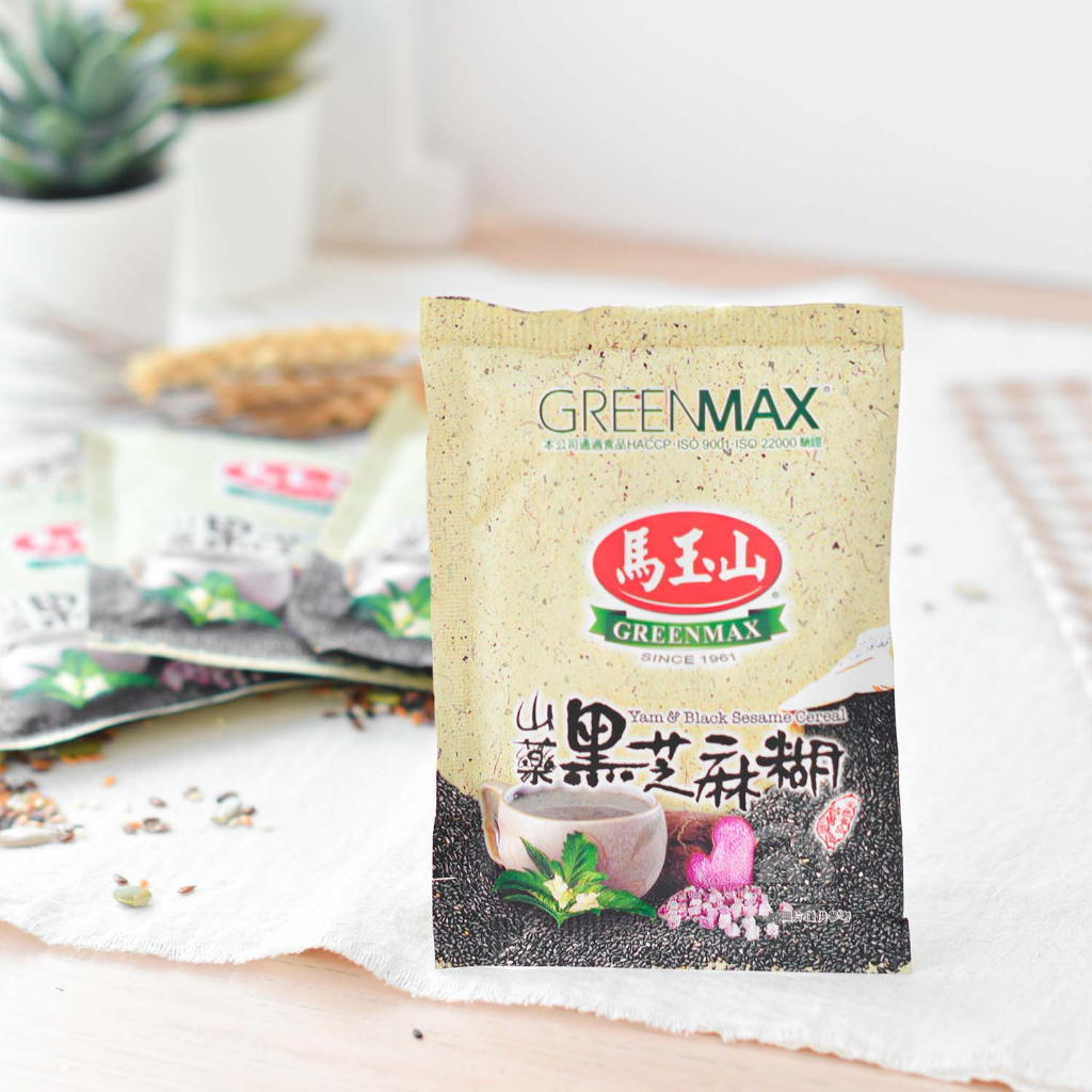 Jual Greenmax Yam & Black Sesame Cereal Sachet | Shopee Indonesia