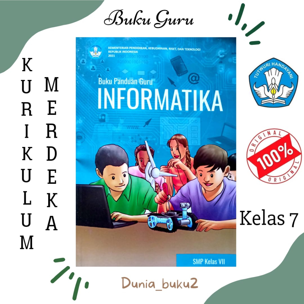 Jual BUKU GURU INFORMATIKA KURIKULUM PENGGERAK-MERDEKA KELAS 7 SMP/MTS | Shopee Indonesia