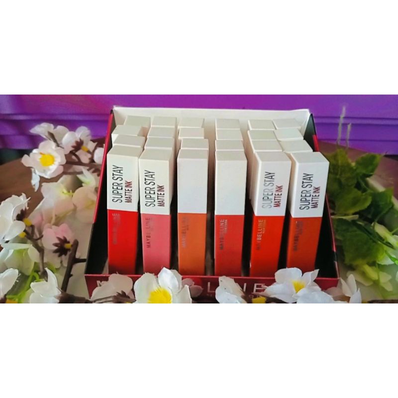 Jual 24PCS Lip MB SUPER STAY MATE INK | Shopee Indonesia